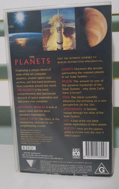 BBC THE PLANETS Vhs Video Abc Video Two Tapes! $38.00 - PicClick AU