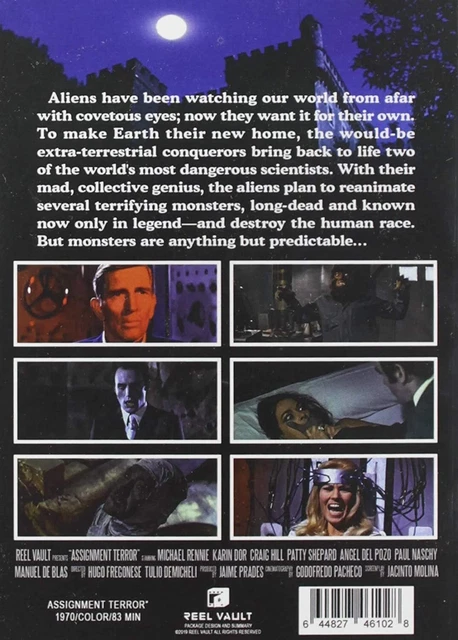 ASSIGNMENT TERROR (AKA Dracula vs. Frankenstein) (DVD) Michael Rennie ...