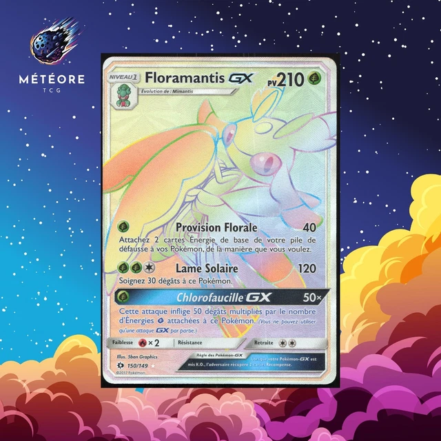 CARTE POKÉMON FLORAMANTIS GX 150/149 Soleil & Lune Soleil et Lune ...