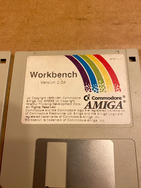 VINTAGE COMMODORE AMIGA Workbench Version 2.04, 3 Disk Set £10.00 ...