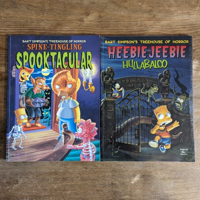 THE SIMPSONS HALLOWEEN Comic x2 Bart Simpson's Treehouse of Horror 90s ...