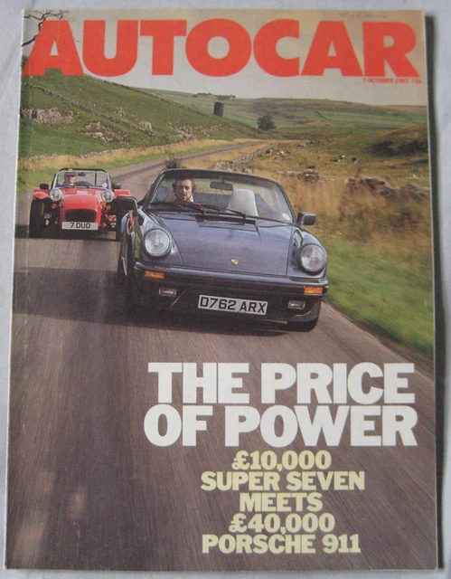 AUTOCAR MAGAZINE 7 October 1987 featuring Caterham, Porsche, Jaguar XJ ...