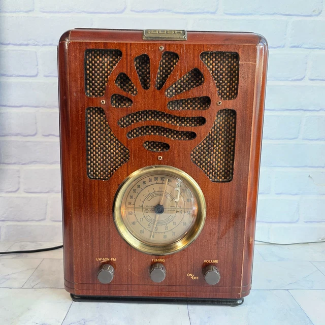BUSH WOODEN SUNRISE Radio R702 Vintage 1920s Design - Tested Working ...