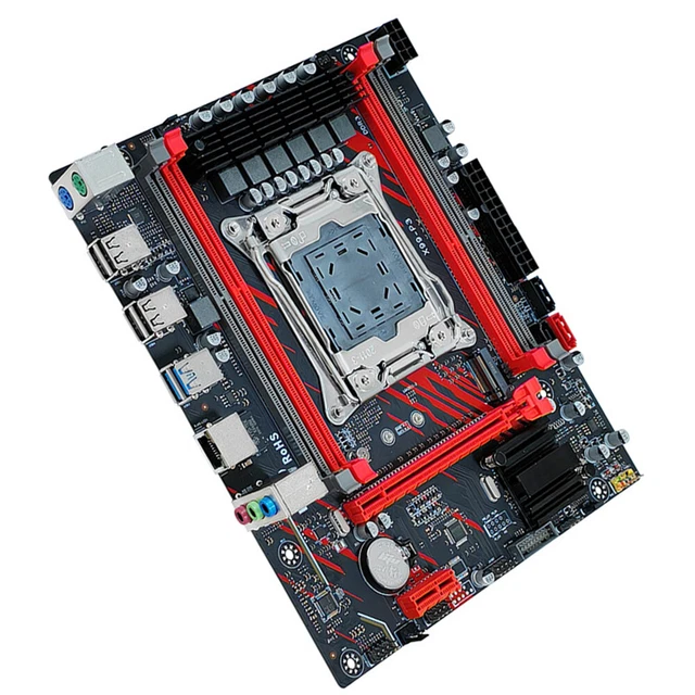 DDR3 ECC PC Mainboard NVME/SATA Desktop Server Motherboard E5 2666 V3 ...