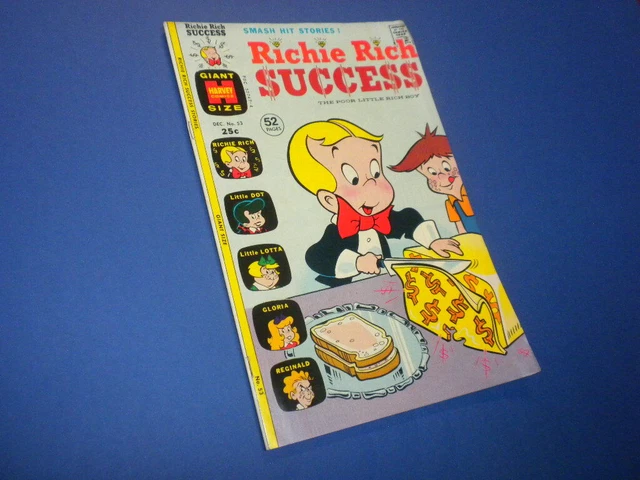 RICHIE RICH SUCCESS STORIES #53 Harvey Comics 1973 The Poor Little Rich ...