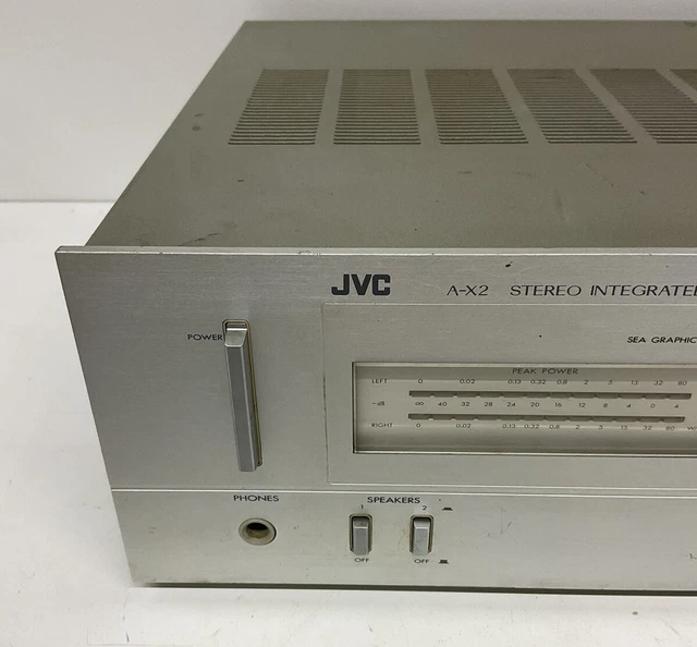 JVC A-X2 VINTAGE Integrated Amplifier 1980 Silver - Read Description ...