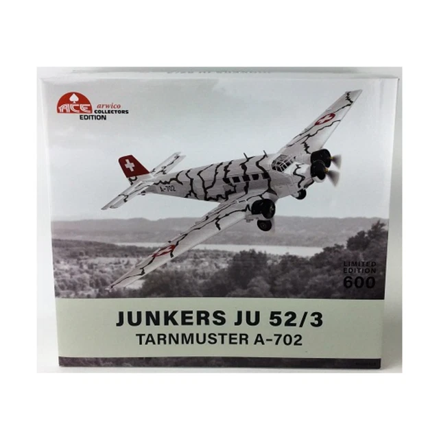 CORGI CLASSICS AIRCRAFT Modèle Junkers Ju 52/3 Tarnmuster A-702 (Limité ...
