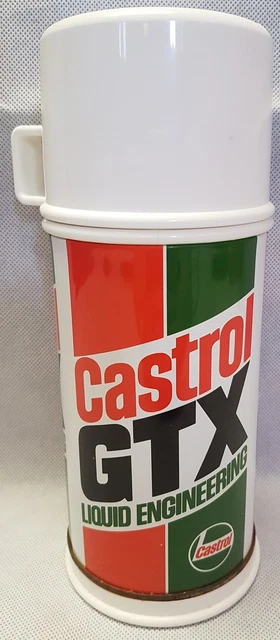 VINTAGE 'CASTROL GTX Liquid Engineering' Flask By Thermos Ltd £20.00 - PicClick UK