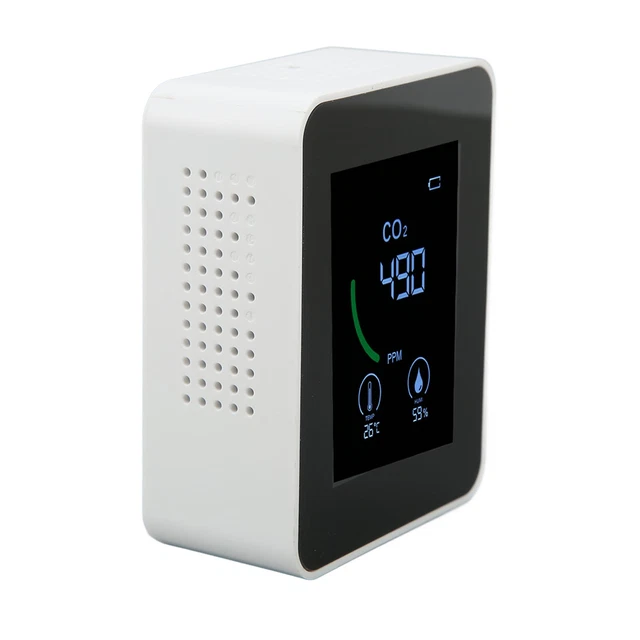 AIR QUALITY MONITOR Large Screen USB Charging TVOC Sensor Anti ...