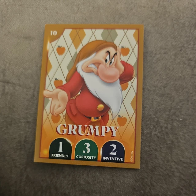 MORRISONS DISNEY CHRISTMAS Party Trading Card Grumpy 10 £1.17 - PicClick UK