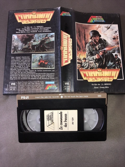 RARE CASSETTE VIDEO K7 Vhs LE COMMANDO DES BRAVES Delta Vidéo 1983 ...