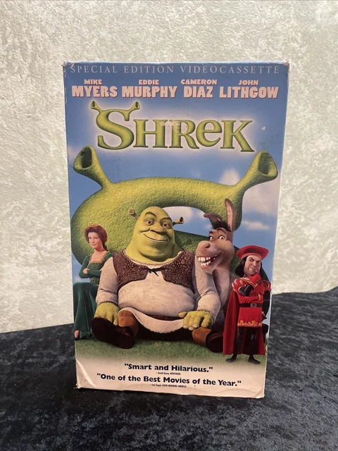 SHREK VHS TAPE DreamWorks - 2001 - Mike Myers Eddie Murphy £10.34 ...