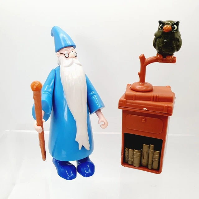 DISNEY FAMOSA MERLIN Archimedes Figure Set Sword in the Stone Knight ...