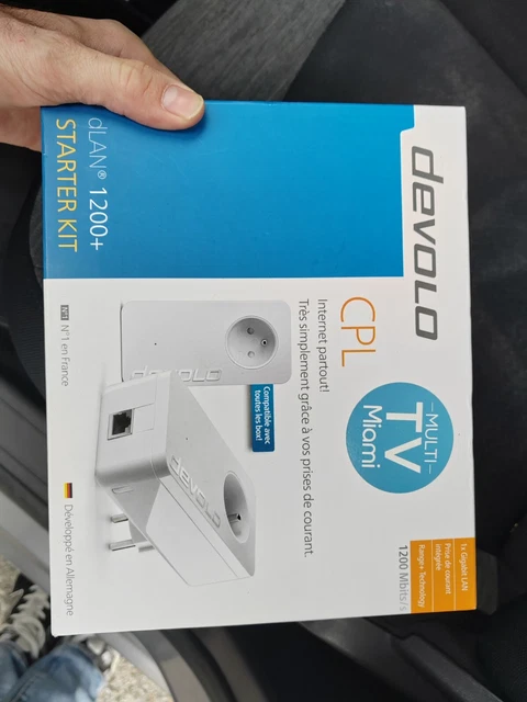 DEVOLO DLAN 1200+ Kit de Demarrage (1200 Mbit/s) - Blanc EUR 40,00 - PicClick FR