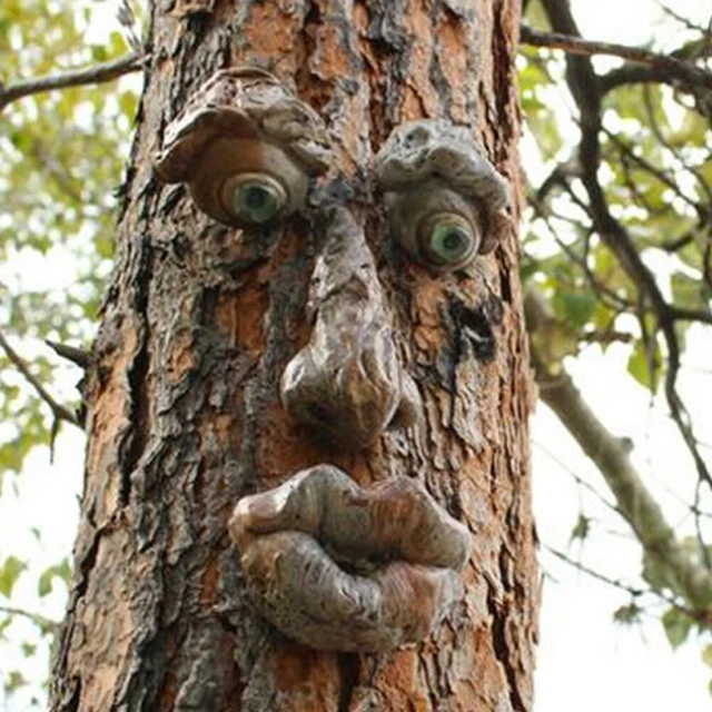 RESIN TREE MONSTERS Face DIY Tree Faces Decor Halloween Easter ...