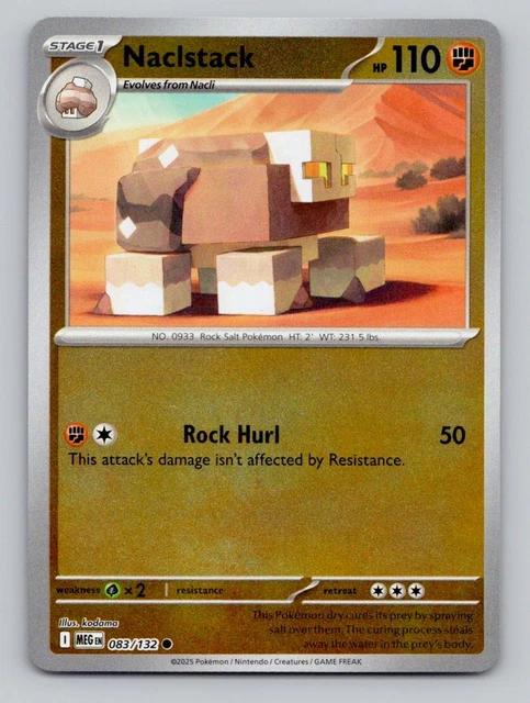 REVERSE HOLO NACLSTACK 083/132 Common ME01: Mega Evolution Pokemon £1. ...