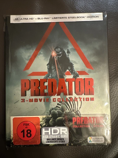 PREDATOR 3-MOVIE COLLECTION 4K Ultra HD Steelbook (UHD + Blu-ray) (OOP ...