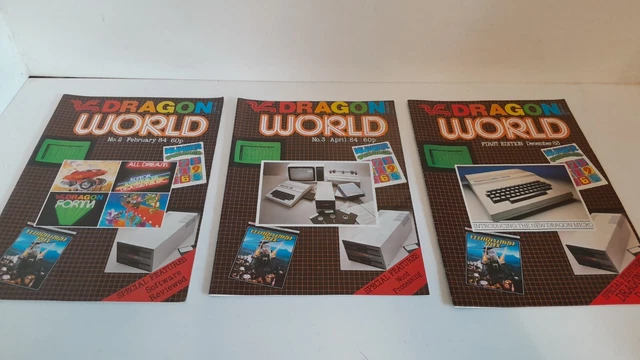DRAGON WORLD MAGAZINE No 1 To 3. Dec 83, April 84 ,Feb 84 £14.99 ...