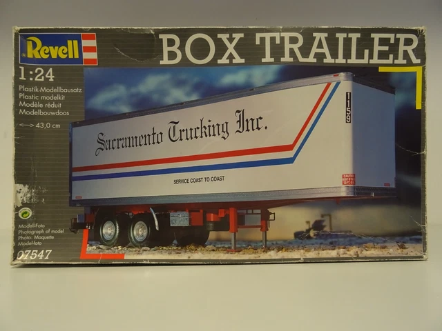 REVELL BOX TRAILER "Sacramento Trucking Inc" 1:24 # 07547 - TOP! EUR 85 ...