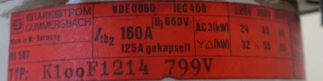 UMSCHALTER STARKSTROM GUMMERSBACH K100F1214 Nockenschalter Cam Switch ...