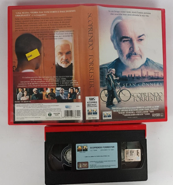 DESCUBRIR FORRESTER 2000 VHS Italiano Sean Connery Gus Van Sant Rob ...