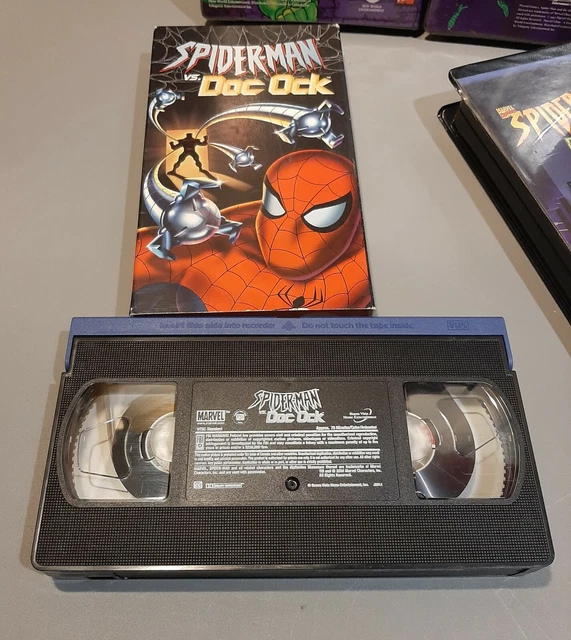 VINTAGE RARE MARVEL Films Spiderman & Hulk VHS Animated Adventures 4 ...