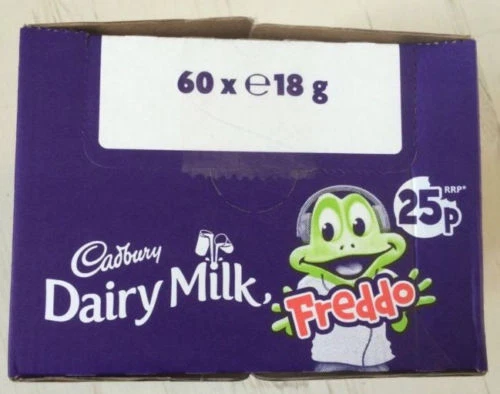 CADBURY CHOCOLATE DAIRY Milk Freddo Box of 60 x 18g Bars Perfect for ...