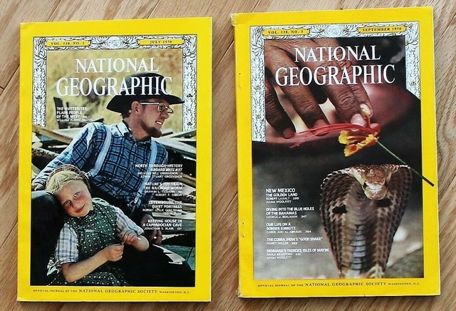 NATIONAL GEOGRAPHIC 1970; July; September; You Choose $5.00 - PicClick CA