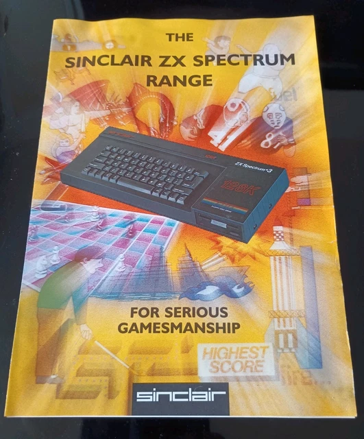 SINCLAIR ZX SPECTRUM promo brochure poster, spec, serious gamesmanship ...