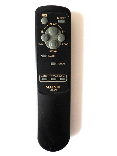 MATSUI VIDEO PLAYER REMOTE CONTROL for VCP570 battery hatch missing £4. ...