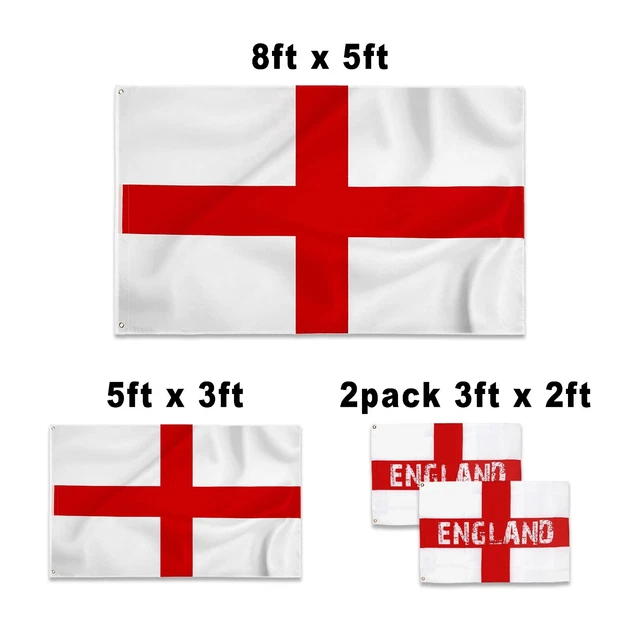 ENGLAND FLAG BANNER World Cup Rugby St Georges Cross English - UK Flag ...