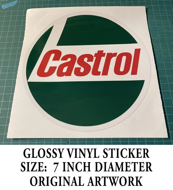 CASTROL MOTOR OIL Vinyl Sticker 7" - Decal - Nascar - Drag - Trans Am ...