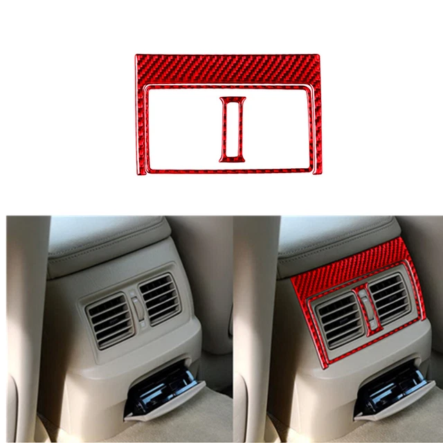 3X RED CARBON Fiber Rear Air Vent Outlet Cover Trim For Lexus GS300/350 ...