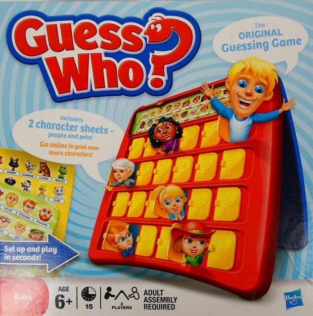 GUESS WHO? BOARD Game The Original Guessing Game by Hasbro 2009 - (6 ...