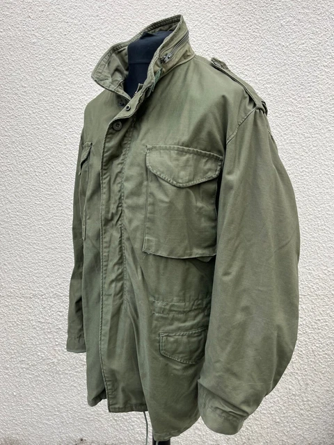 VINTAGE 1985 US Army Issue Vietnam War OG Green M65 Combat Field Jacket XL £74.95 - PicClick UK