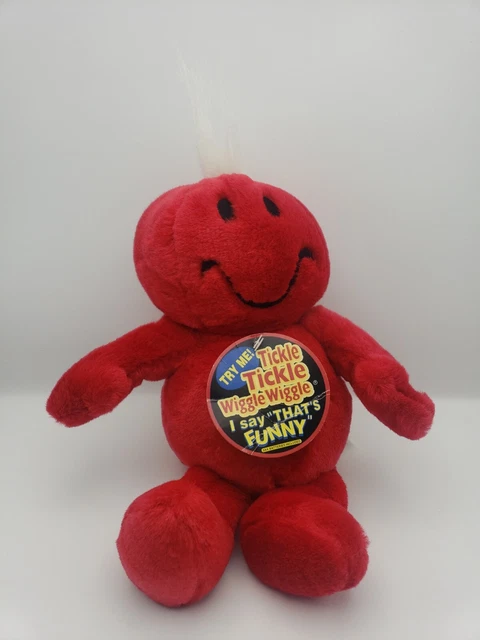 Vintage Dan Dee Tickle Tickle Wiggle Wiggle Red Smiley Face Plush 13” Works 90s £32 09 Picclick Uk