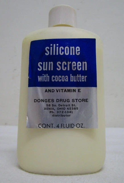 VINTAGE NOS SUNTAN Sun Screen Cocoa Butter Lotion 4 Oz Bottle Donges ...