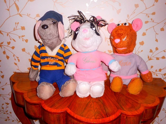 ROLAND RAT+KEVIN THE Gerbil+Glenis Guinea Pig 3 Vintage Soft Toys Read ...