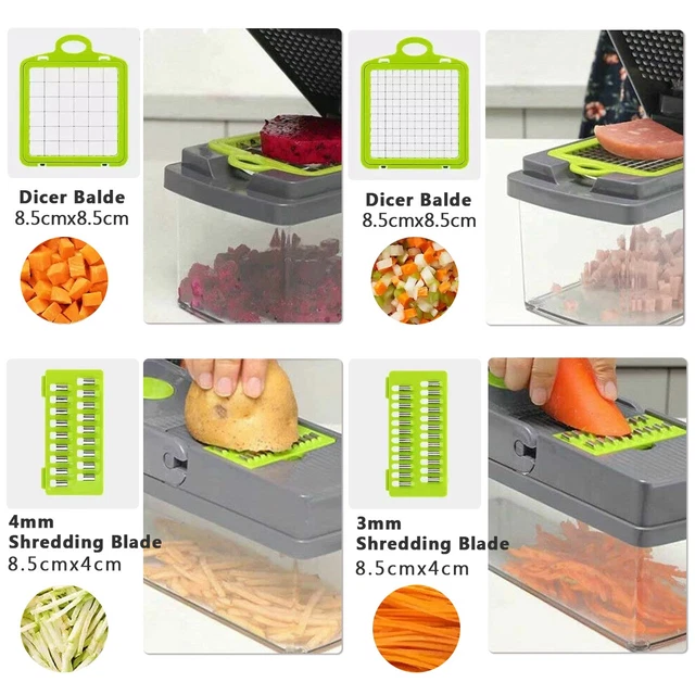 15-IN-1 MULTI-TOOL SLICER, Peeler & Chopper for Fruits/Vegetables ...