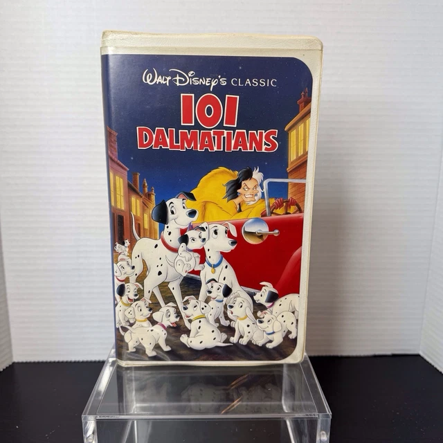RARE WALT DISNEY Classic 101 Dalmations VHS Tape Black Diamond Edition ...