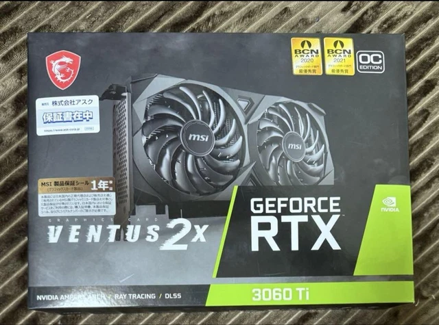 MSI GEFORCE RTX 3060 Ti Ventus 2X Dual Fan GPU D'Occasion EUR 521,86 ...