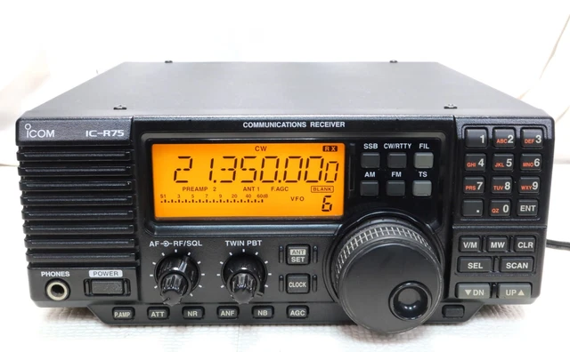 ICOM IC-R75 RICEVITORE HF/50MHz ALL MODE EUR 505,46 - PicClick IT