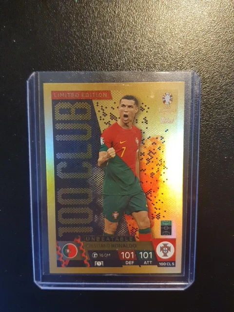 MATCH ATTAX UEFA Euro 2024 Cl 5 Cristiano Ronaldo Hundred 100 Club 101 Mint £32.00 - PicClick UK