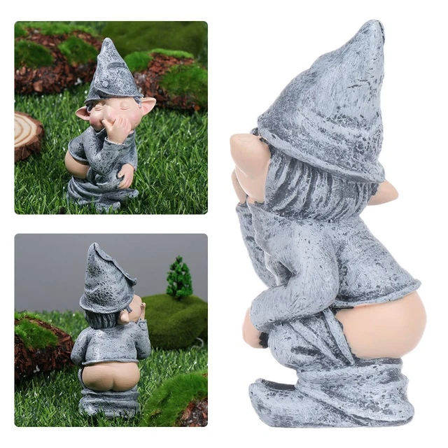 STATUES POOPING MINIATURE Statue Dwarf Statues Elf Pooping Simulating ...