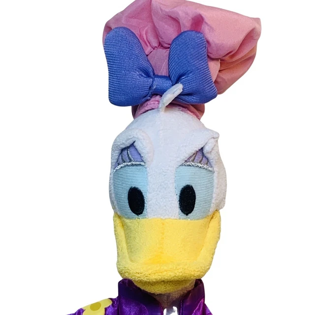 DISNEY JR DAISY Duck Baker Purple Satin Chef Plush Stuffed Animal Doll ...