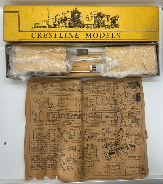 EARLY WALTHERS HO Crestline Models 5651 Gas Electric Carriage Coach Car ...