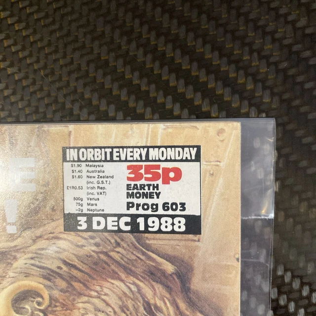 2000AD FEAT JUDGE Dredd Prog 603 3rd December 1988 £1.92 - PicClick UK