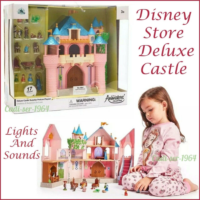 DISNEY STORE DELUXE Castle Playset NEW Lights, Sounds and More Sleeping ...