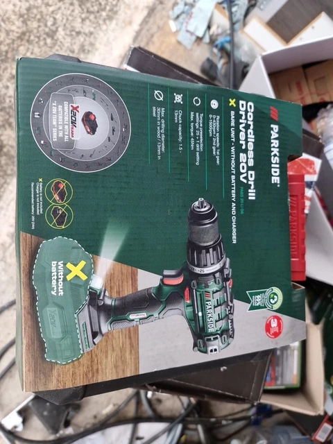 PARKSIDE 20V. CORDLESS Drill PABS 20-LI G8 bare Unit.,. £29.99 - PicClick UK