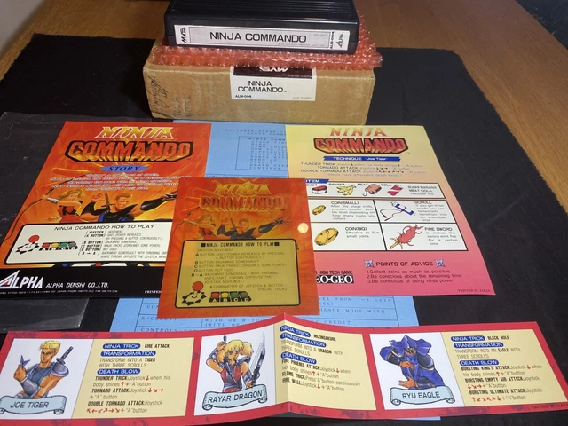 HIT! JEU NINJA Commando Arcade Full Kit Neo Geo Mvs Snk No Console Aes ...